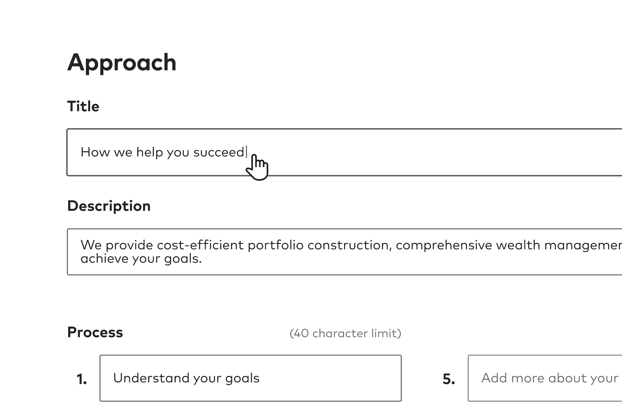 Value Statement Builder | Vanguard Advisors